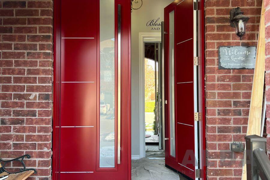 Maroon Entry Doors ☑️ Alda Maroon Front Doors